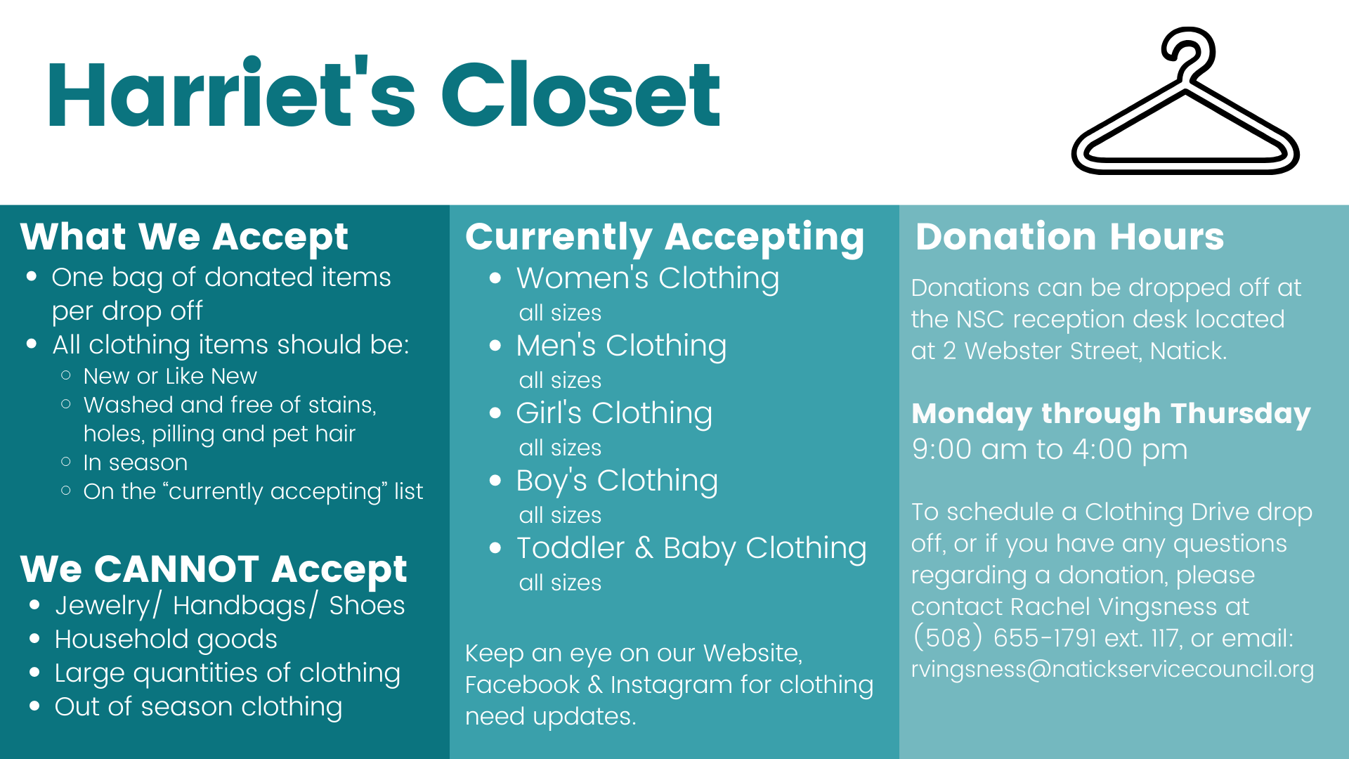 In-Kind Donations - Natick Service Council